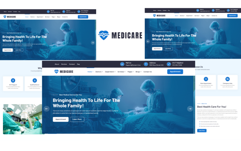 HTML5 Tandvård webbplatsmallar av TemplateMonster