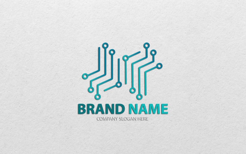 Vorlage für das Design des Netzwerk-Logos - TemplateMonster