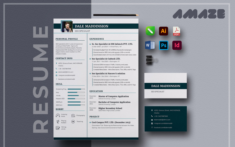 Modelli di curriculum Corel Draw - Oltre 23 CV modificabili in Corel Draw