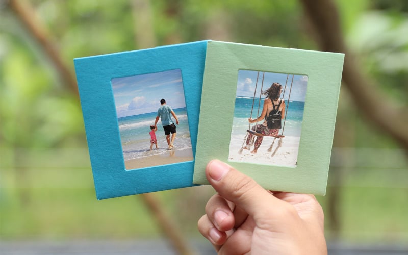 Creative Realistic Photo Frame Product Mockup