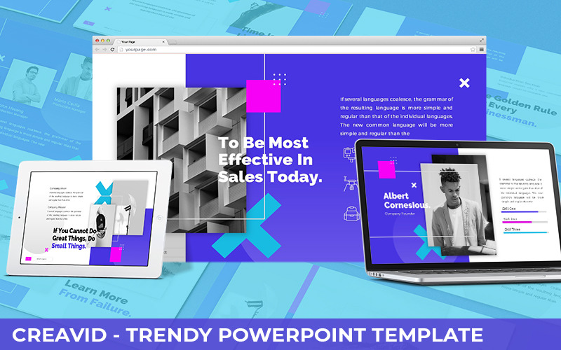 Creavid - Trendy Powerpoint Template - TemplateMonster