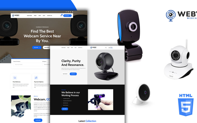 Weby - Modèle HTML5 d'agence de webcam - TemplateMonster