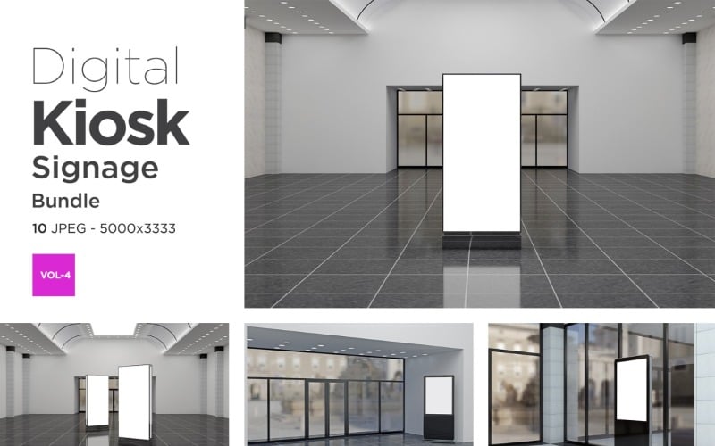 Kiosk Digital Sign Mockup Vol 4 #188326 - TemplateMonster