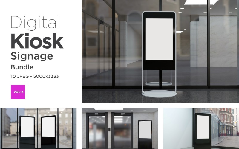 Kiosk Digital Sign Mockup Vol 5 #188327 - TemplateMonster
