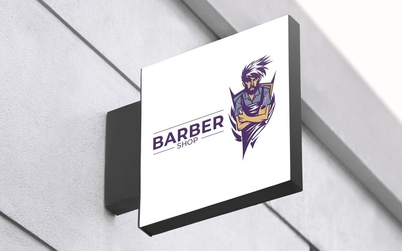 Berber Logo Tasarım Şablonu #188618 - TemplateMonster