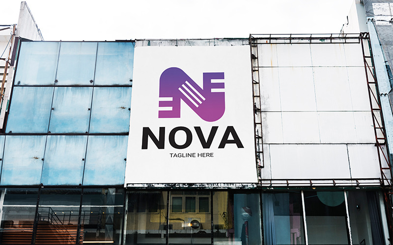 N Letter Nova Logo Template #188686 - TemplateMonster