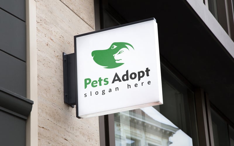 Pets Adopt Logo Design Template #188631 - TemplateMonster