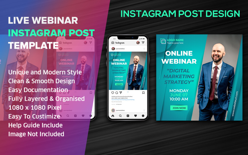 Live Streaming Social Media Post Design Instagram Template vol - 1 Live Streaming Social Media Post Design Instagram Template vol - 1