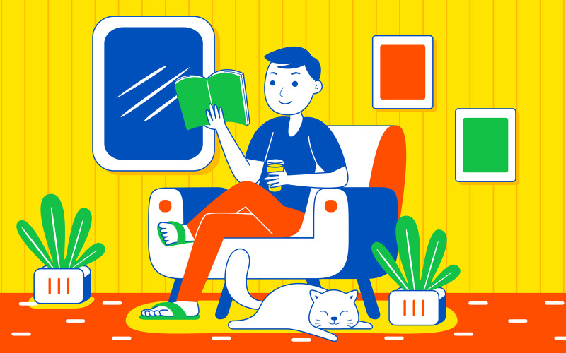 Weekend Fun Vector Illustration #02 #189086 - TemplateMonster