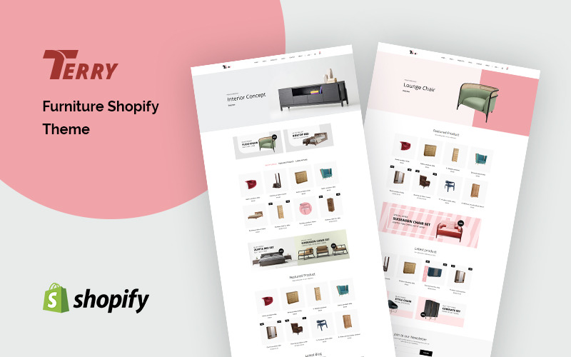 Terry - Furniture Shopify Theme #189522 - TemplateMonster