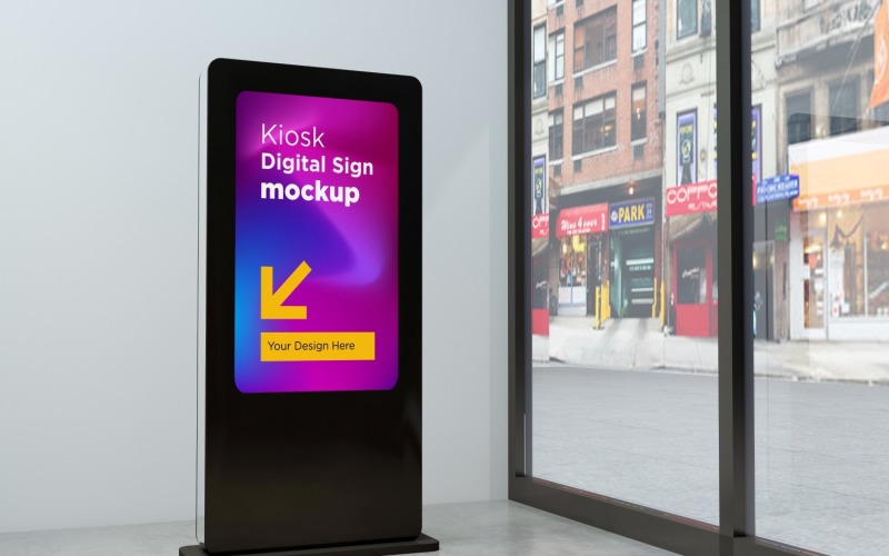 Digital Sign Mockup template #189619 - TemplateMonster