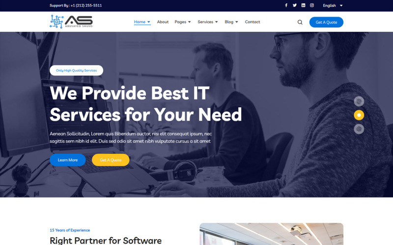 Computer Course Website Templates