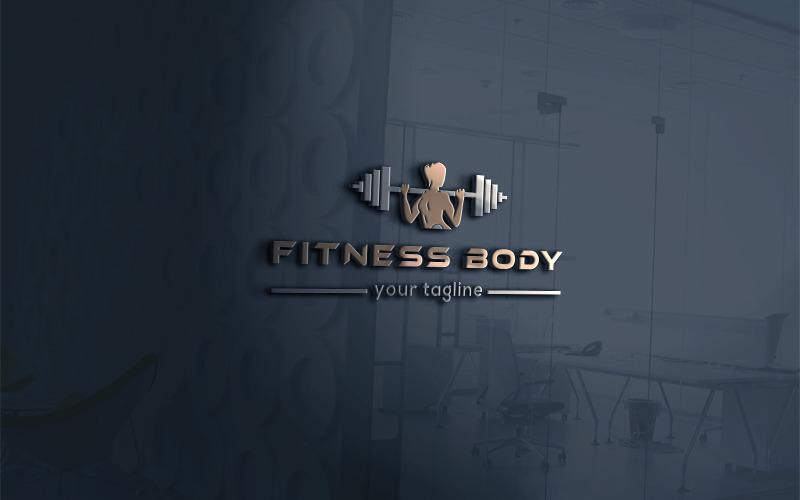 Body Fitness Logo Design Template 2 #190189 - TemplateMonster