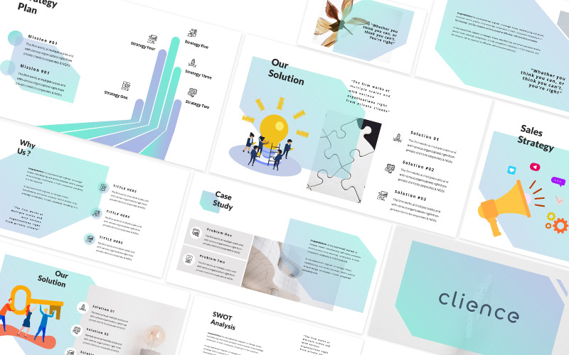 Modèle PowerPoint de client #190288 - TemplateMonster