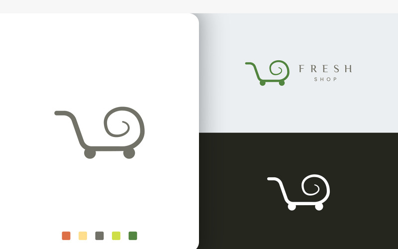 Unique Shop Logo Template #190474 - TemplateMonster