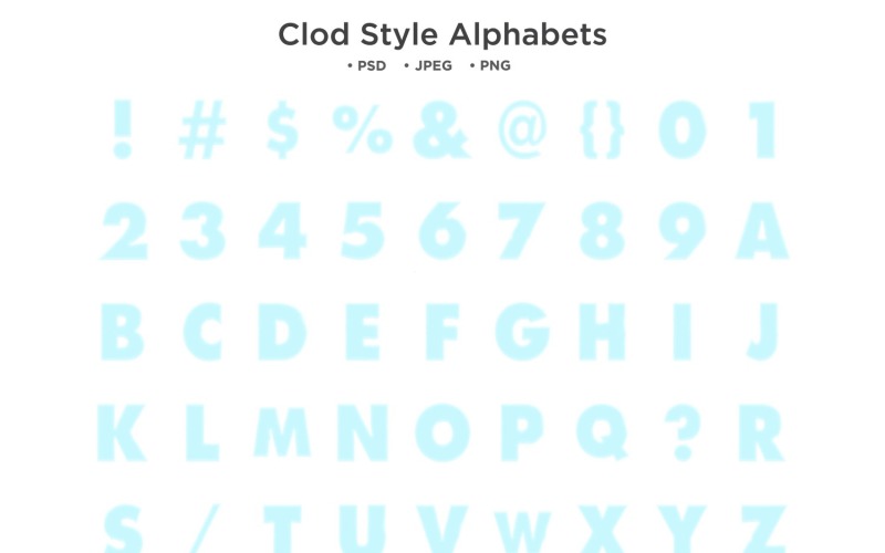 Alphabet de style froid, typographie abc - TemplateMonster