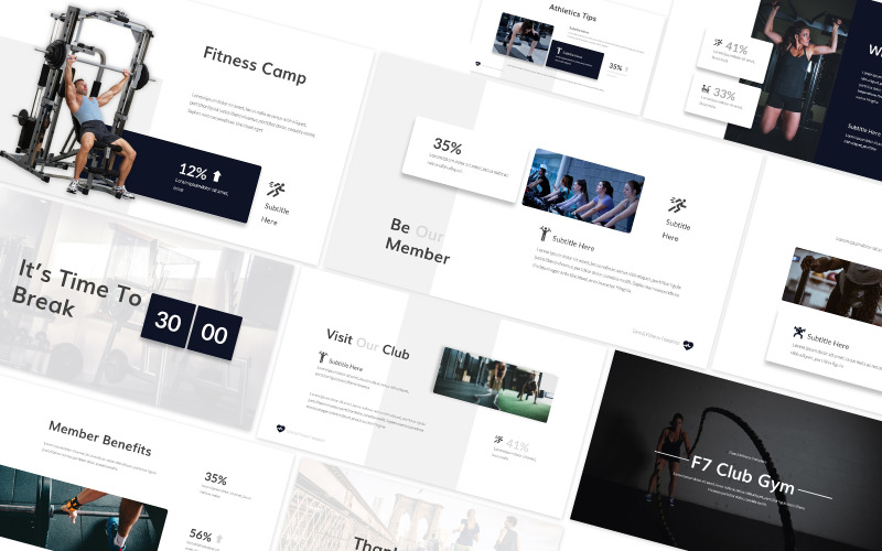 Plantilla de PowerPoint - gimnasio y fitness