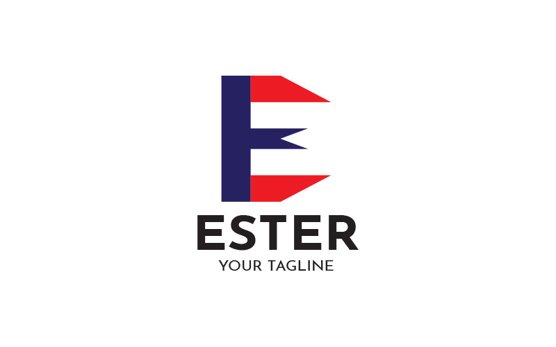 Plantilla de logotipo de letra E Ester - TemplateMonster
