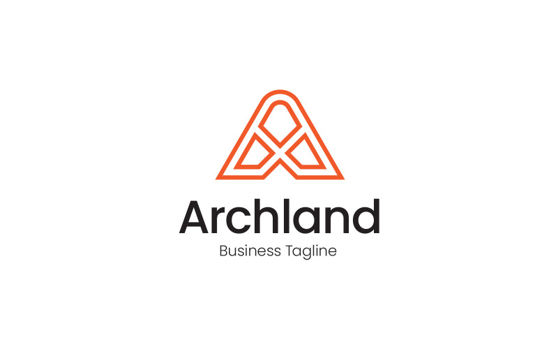 A Letter Archland Logo Design Template - TemplateMonster