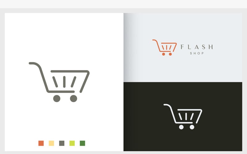 Simple Trolley Logo Template #190914 - TemplateMonster