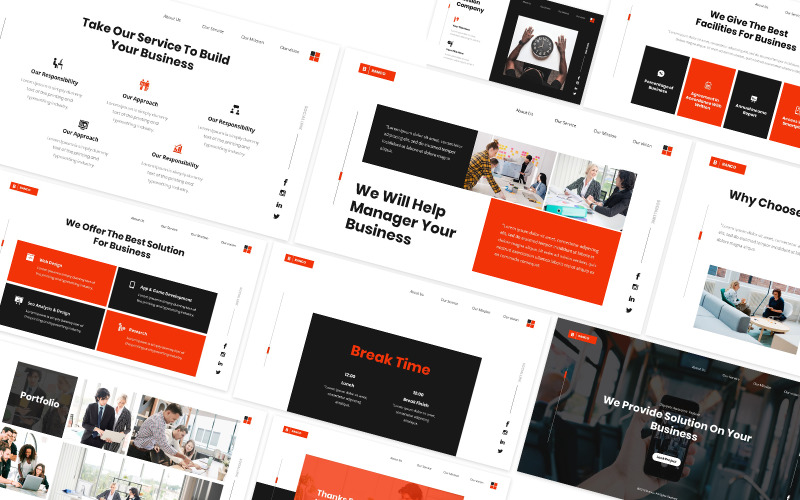 Delivery Illustration Powerpoint Template - TemplateMonster