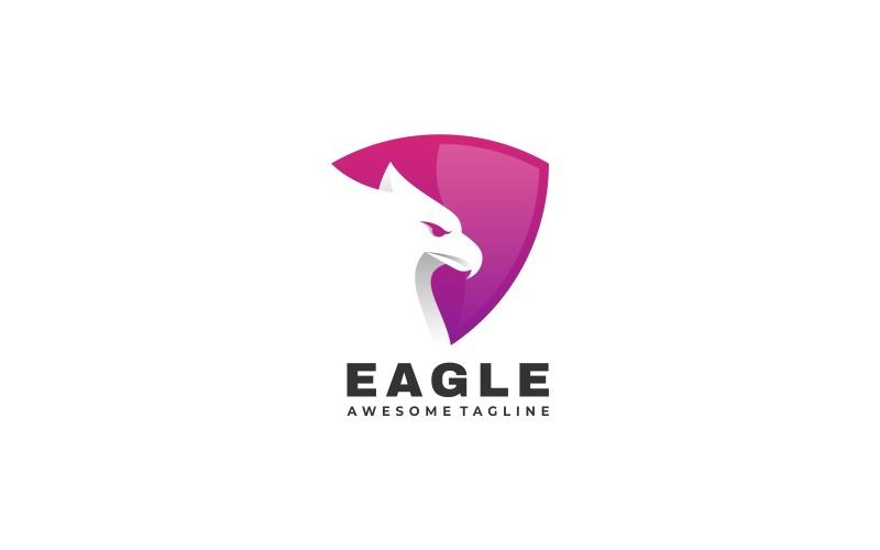 Eagle Space Gradient Logo #191498 - TemplateMonster