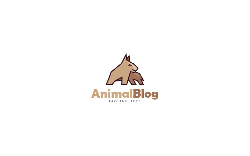 Animal Blog Logo Design Template #191615 - TemplateMonster