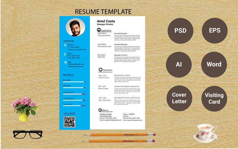 Urban Gomes Professional Resume Template - TemplateMonster