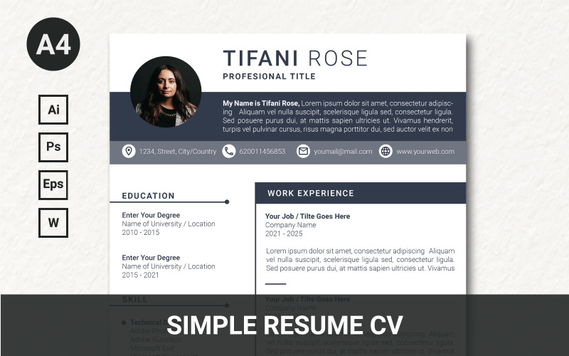 Corel Draw Resume Templates - 28+ CVs Editable in Corel Draw