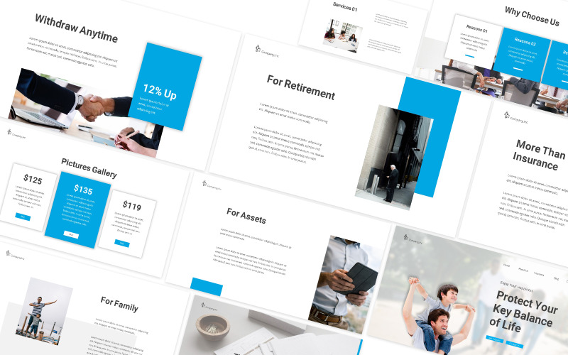 Insurance PowerPoint Templates - PPT & PPTX Themes for Insurance Agency ...
