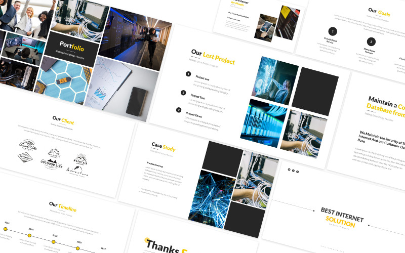 IT Support Googleslides Template #192129 - TemplateMonster