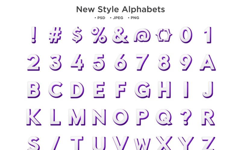 Alfabeto de nuevo estilo, tipografía Abc - TemplateMonster