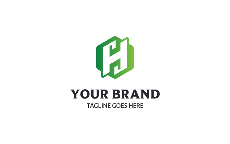 H harfi altıgen logo tasarımı #192433 - TemplateMonster