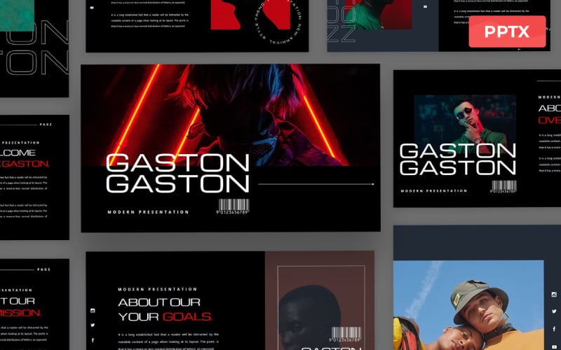 Gaston - Powerpoint Presentation Template - TemplateMonster