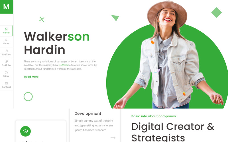 Masum | Personal Portfolio HTML5 Landing Page Template