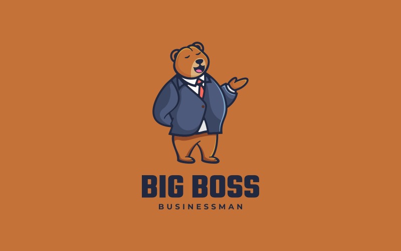 Ours Big Boss Cartoon Logo #192697 - TemplateMonster