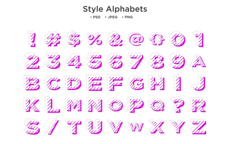 Text Style Alphabet, Abc Typography #192963 - TemplateMonster