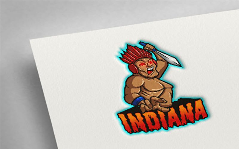 Plantilla de logotipo de Indiana Esport - TemplateMonster