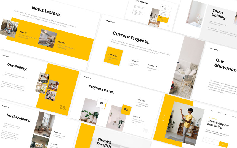 Home Decoration Googleslides Template - TemplateMonster