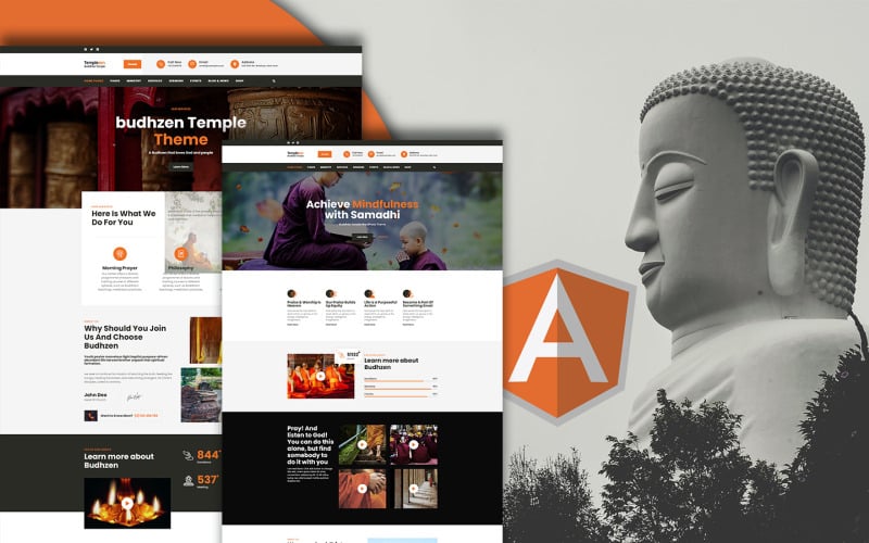 Templezen - Temple Angular Template #193854 - TemplateMonster