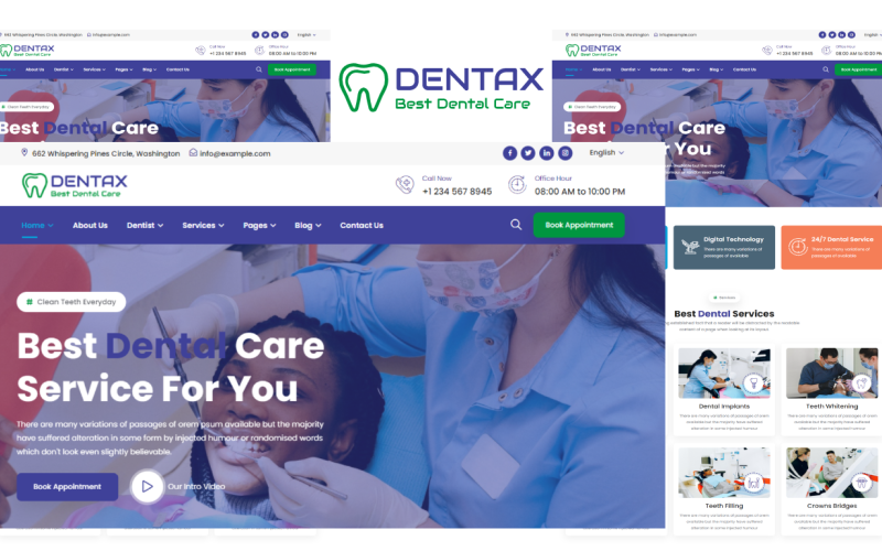 Dental Website Templates from TemplateMonster