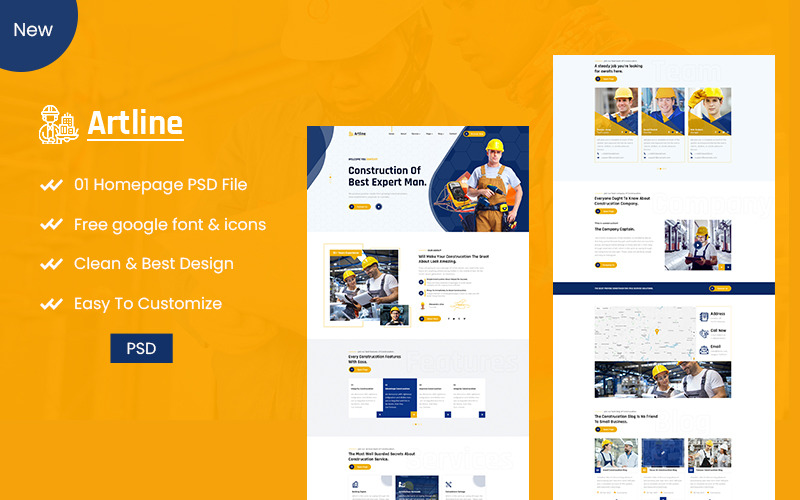 MOMO- Auto Mechanic & Car Service PSD Template
