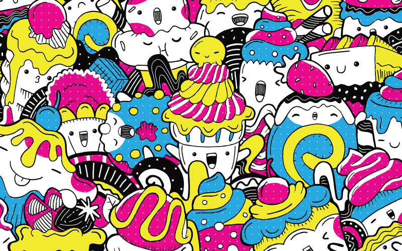 Tatlı tatlı - vektör çizim #195962 - TemplateMonster