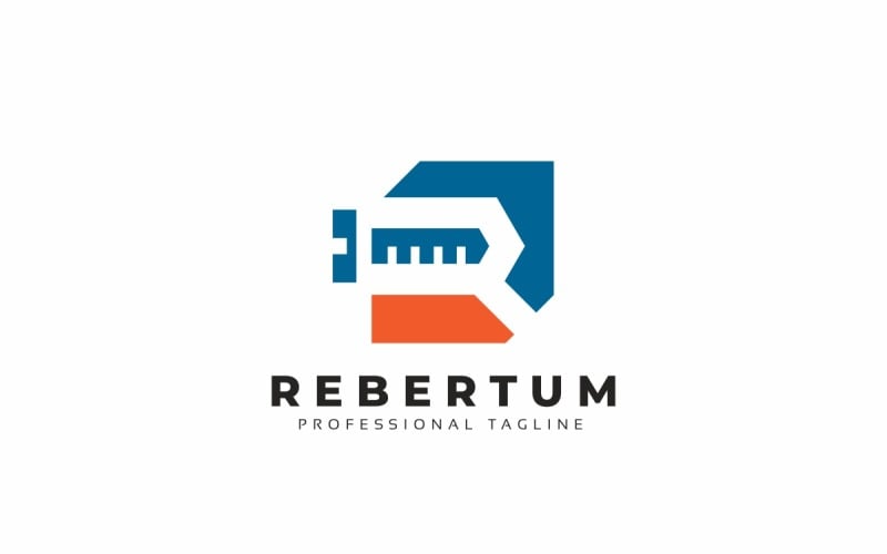 R Construction Logo Template #196318 - TemplateMonster