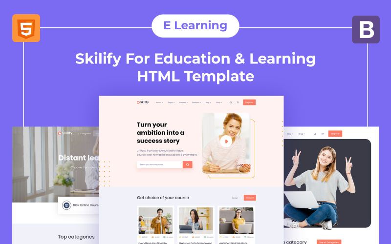 Education and Books Website Templates - 751 Best E-Learning Web Themes