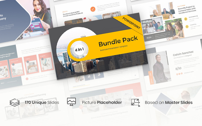 Bundles Pack Business PowerPoint-Vorlage - TemplateMonster