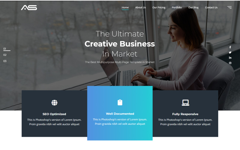 Shuvo | Creative Parallax Landing Page Template
