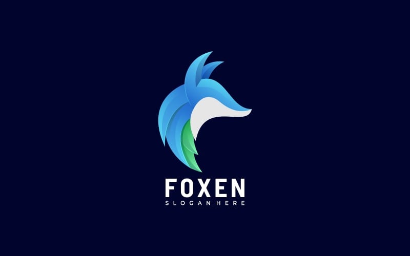 Foxen Gradient Logo Template #199479 - TemplateMonster