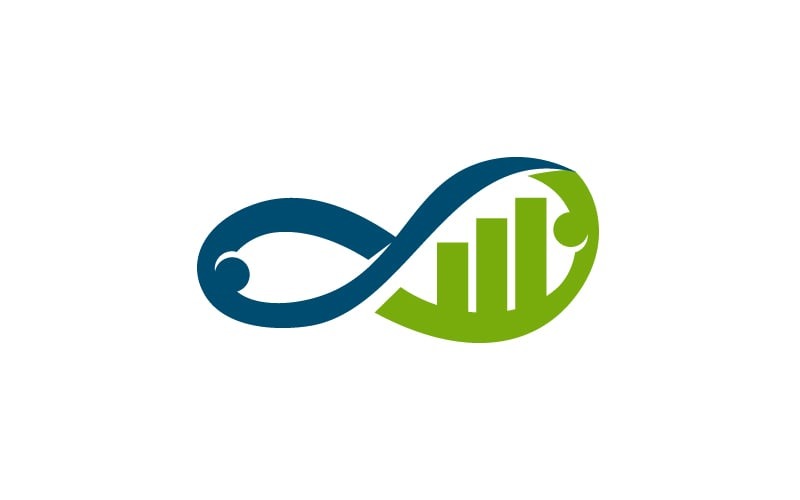 Infinity Accounting Tax Financial Business Logo Design Template Vector