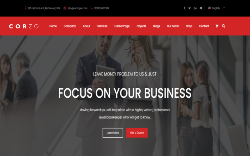 Corzo | Consulting Finance-Multipurpose Premium HTML5 Website Template